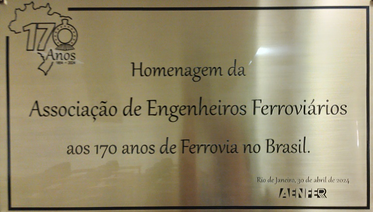 Comemoração dos 170 anos de ferrovia no Brasil - AENFER